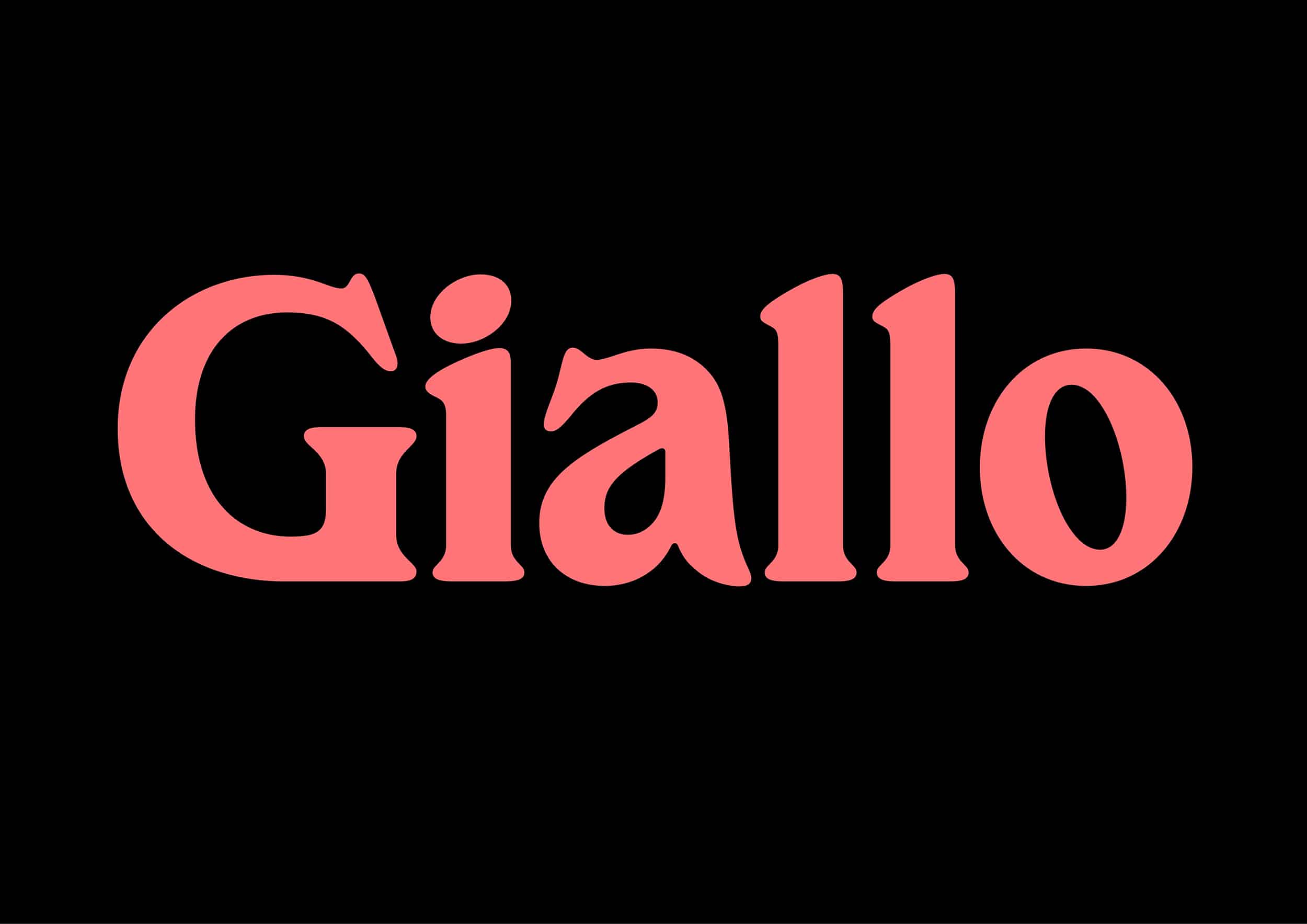 W studio | Giallo typeface
